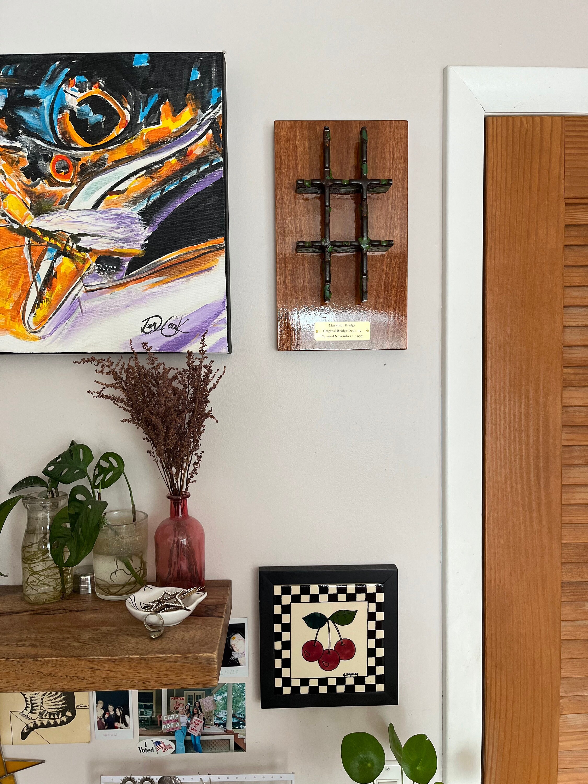 Mackinac Bridge Wall Hanging, 1 Grate Steel Open End, Traditional - Etsy