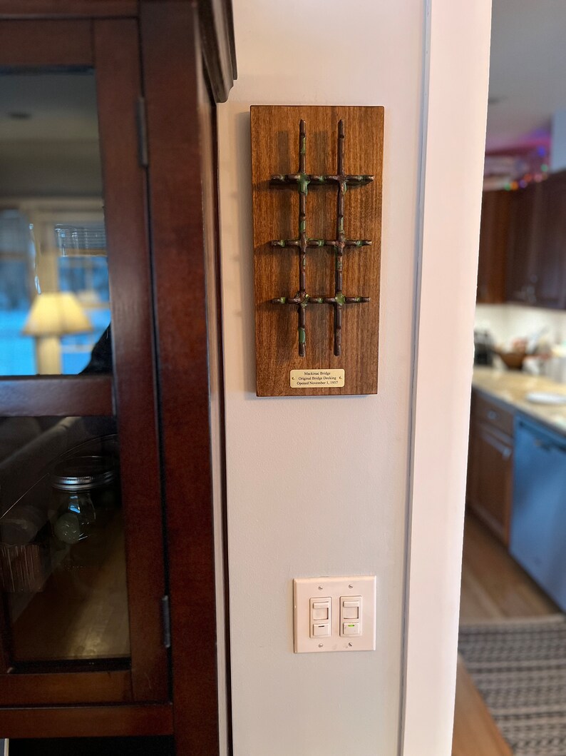 Mackinac Bridge Wall Hanging, 2 Grate Steel Open End, Traditional - Etsy