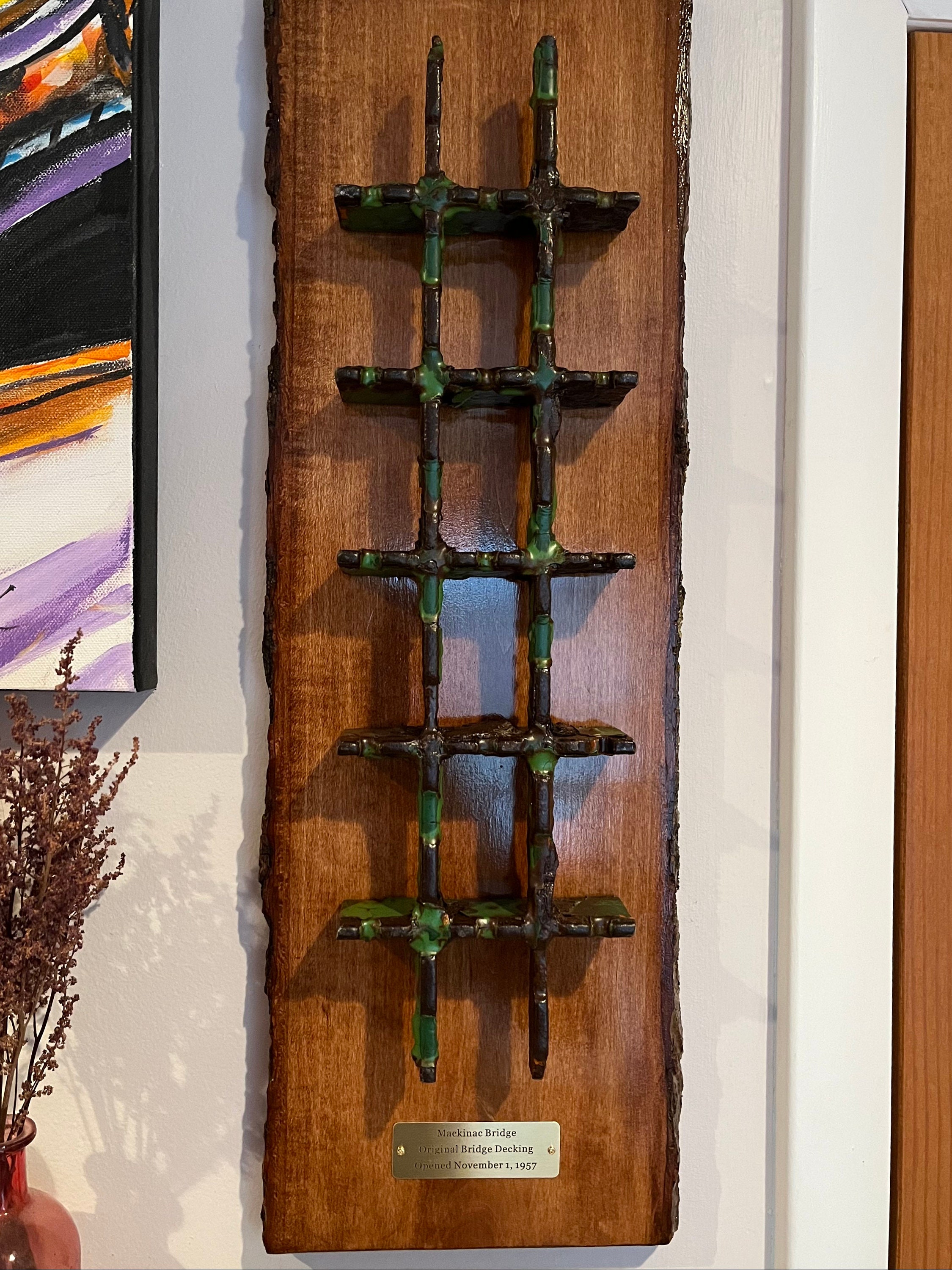 Mackinac Bridge Wall Hanging 4 Grate Steel Open End Live - Etsy