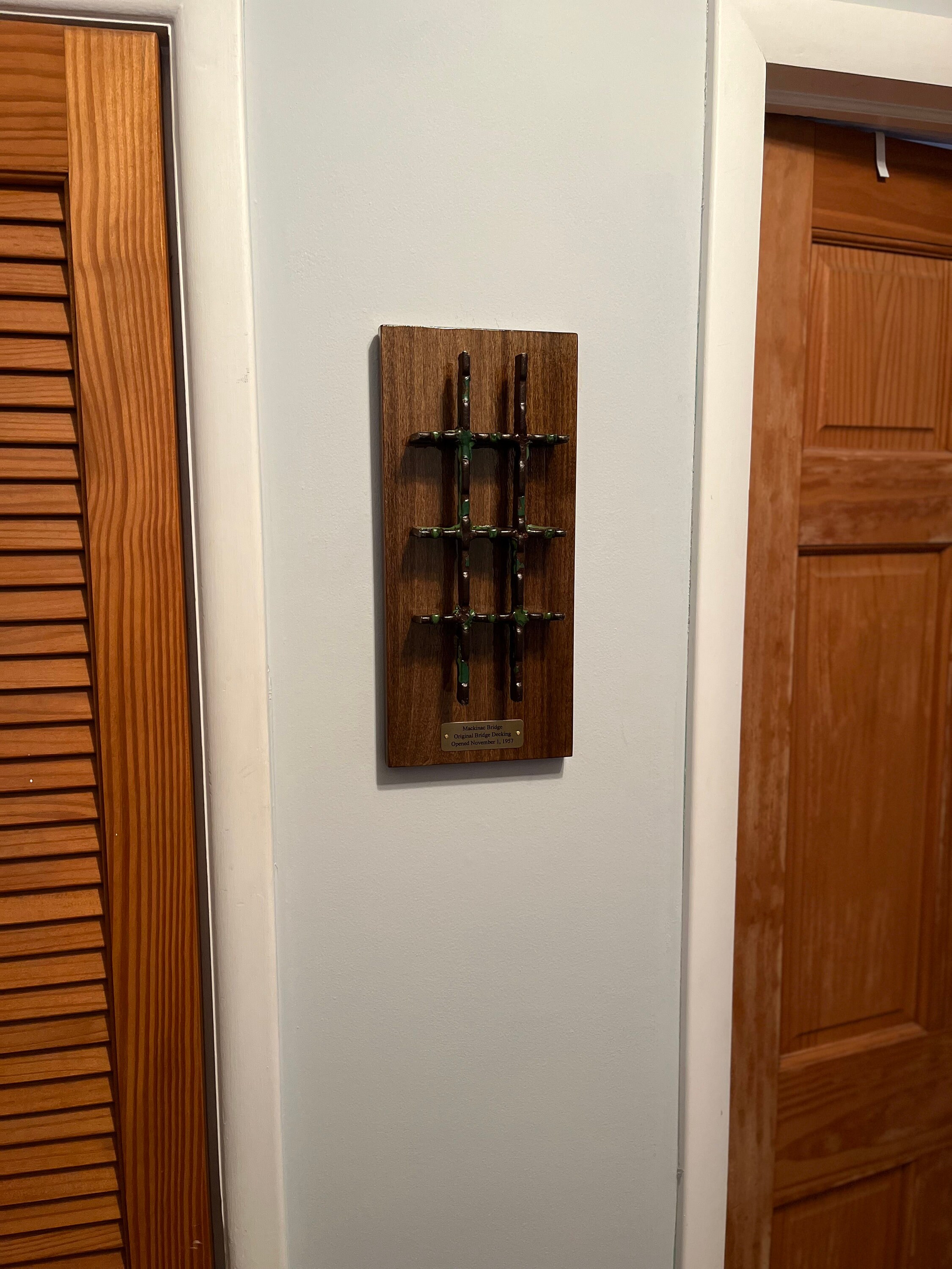 Mackinac Bridge Wall Hanging, 2 Grate Steel Open End, Traditional - Etsy