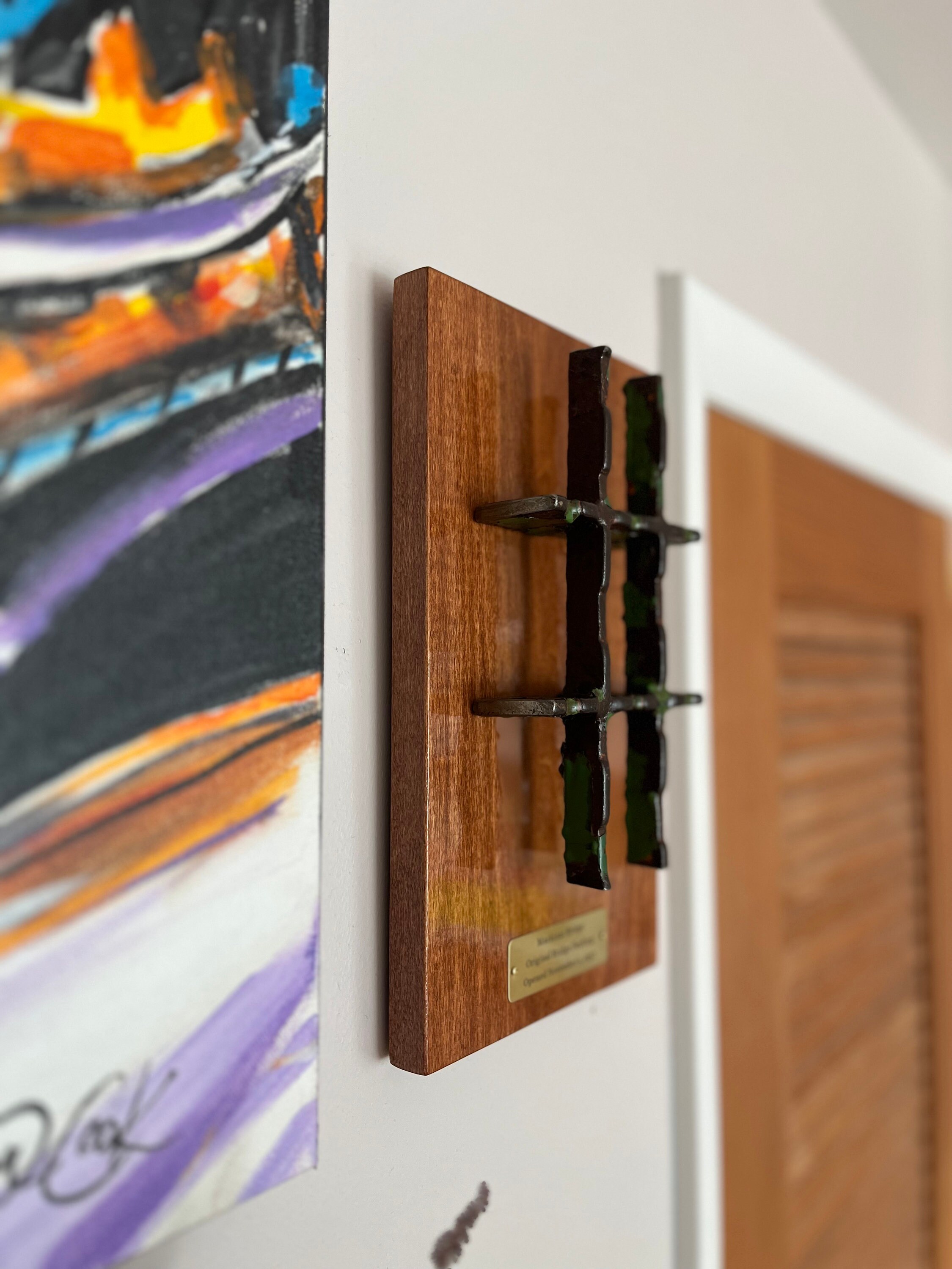 Mackinac Bridge Wall Hanging, 1 Grate Steel Open End, Traditional - Etsy