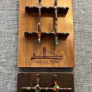 LASER ETCH Mackinac Bridge Steel Mini Grate. 5.99 Shipping - Etsy