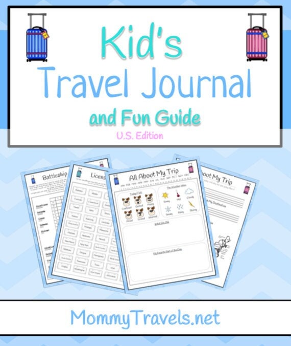 Kid's Travel Journal Printable - Etsy