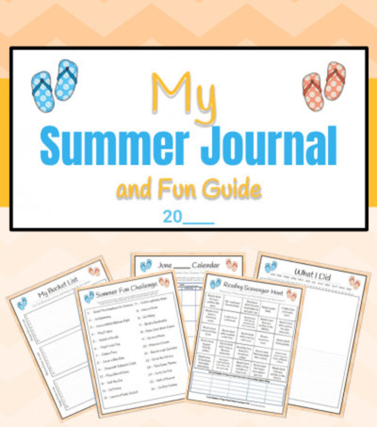 Kid's Summer Journal & Fun Guide - Etsy