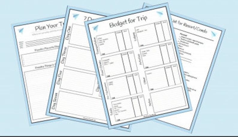 Travel Planning Guide - Etsy