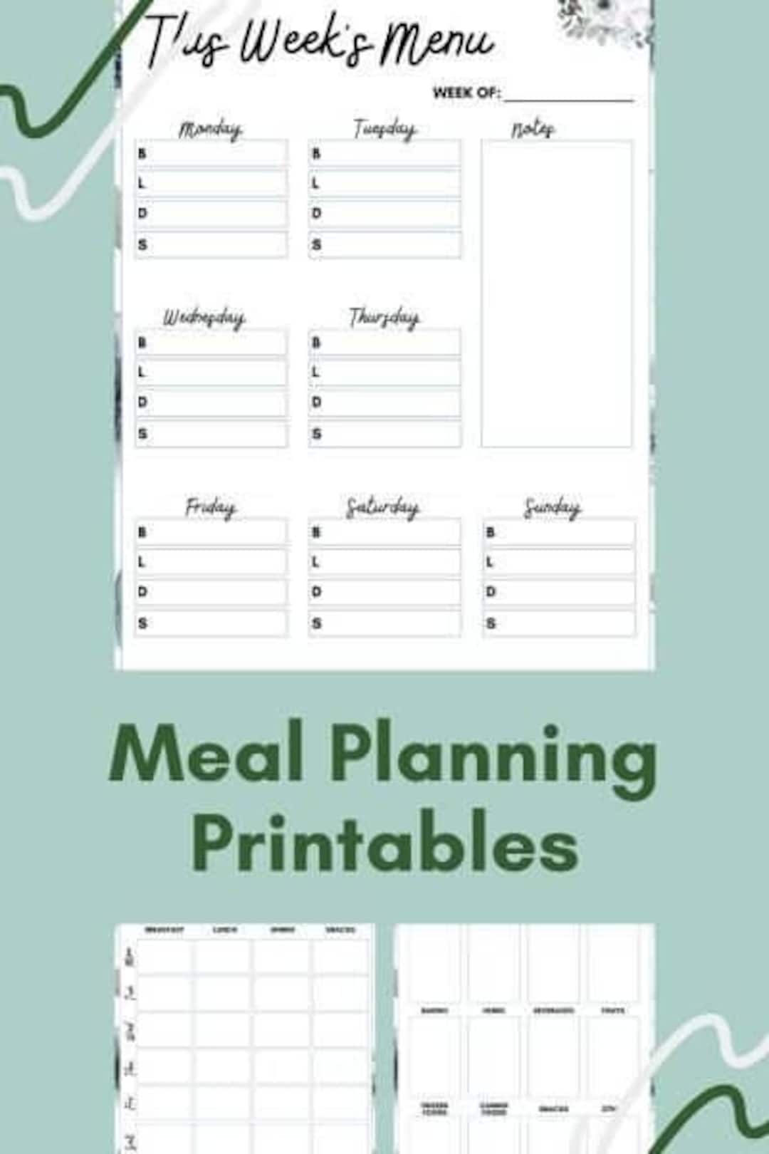 2 Week Meal Planning Guide - Etsy