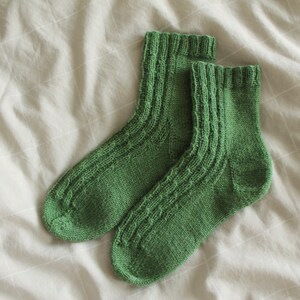 Rib and Twist Socks - Etsy