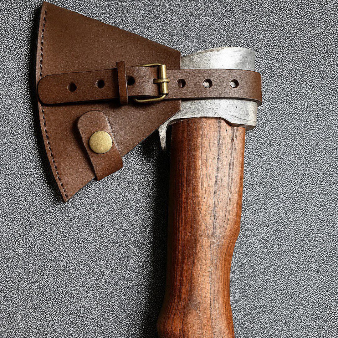 Handmade Leather Ax Sheath With Buckle Strap, Distressed Leather ...