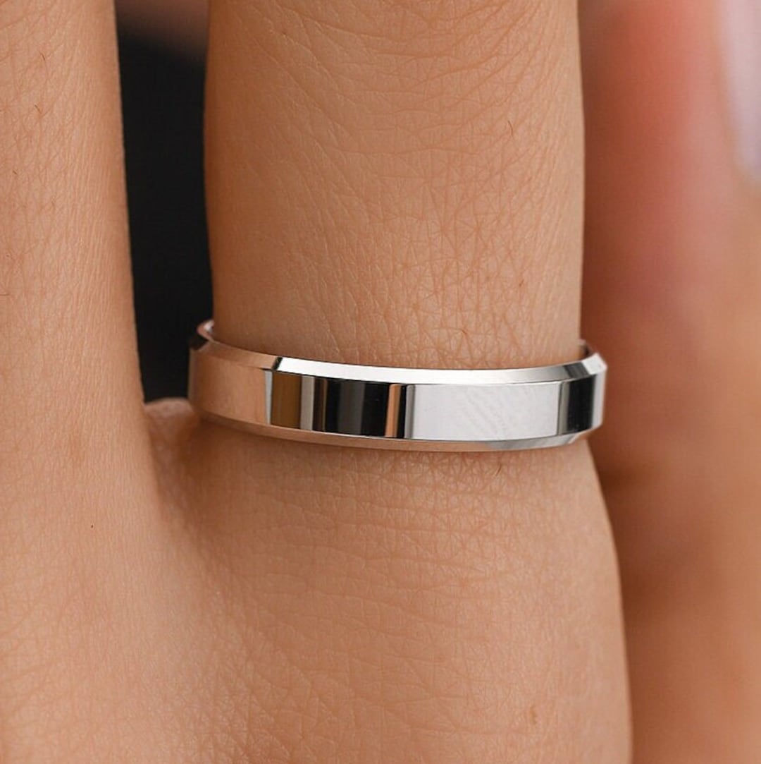 950 PLT / Platinum Ring /wedding Band Rings/ 5.00 Mm SOLID WHITE ...