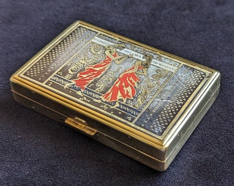 Mother of Pearl Musical Powder Compact by Stratton. Plays the Around ...