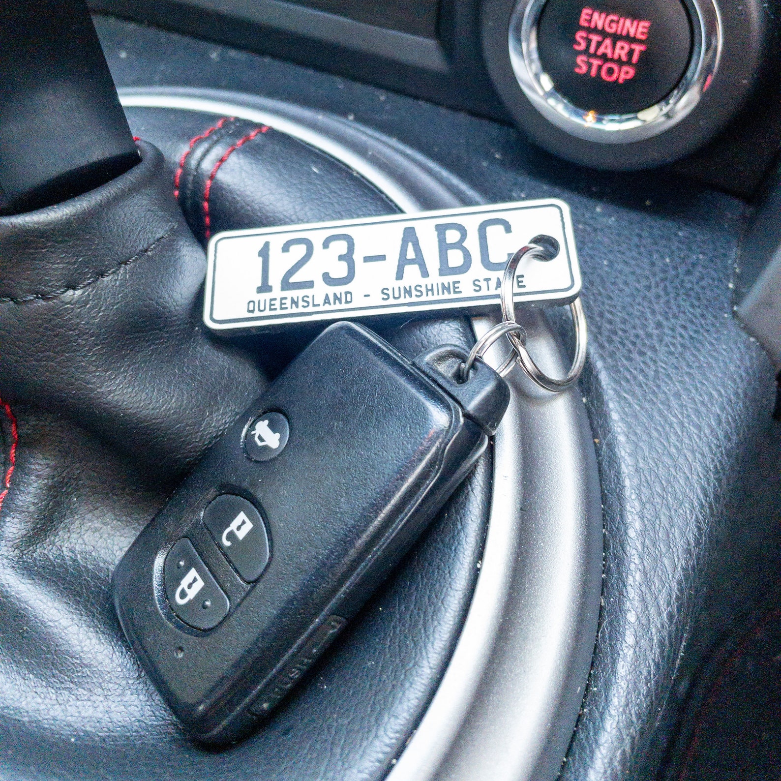 Custom Rego Plate Keyring | Mini License Plate Keyring | Bag Tag - Etsy