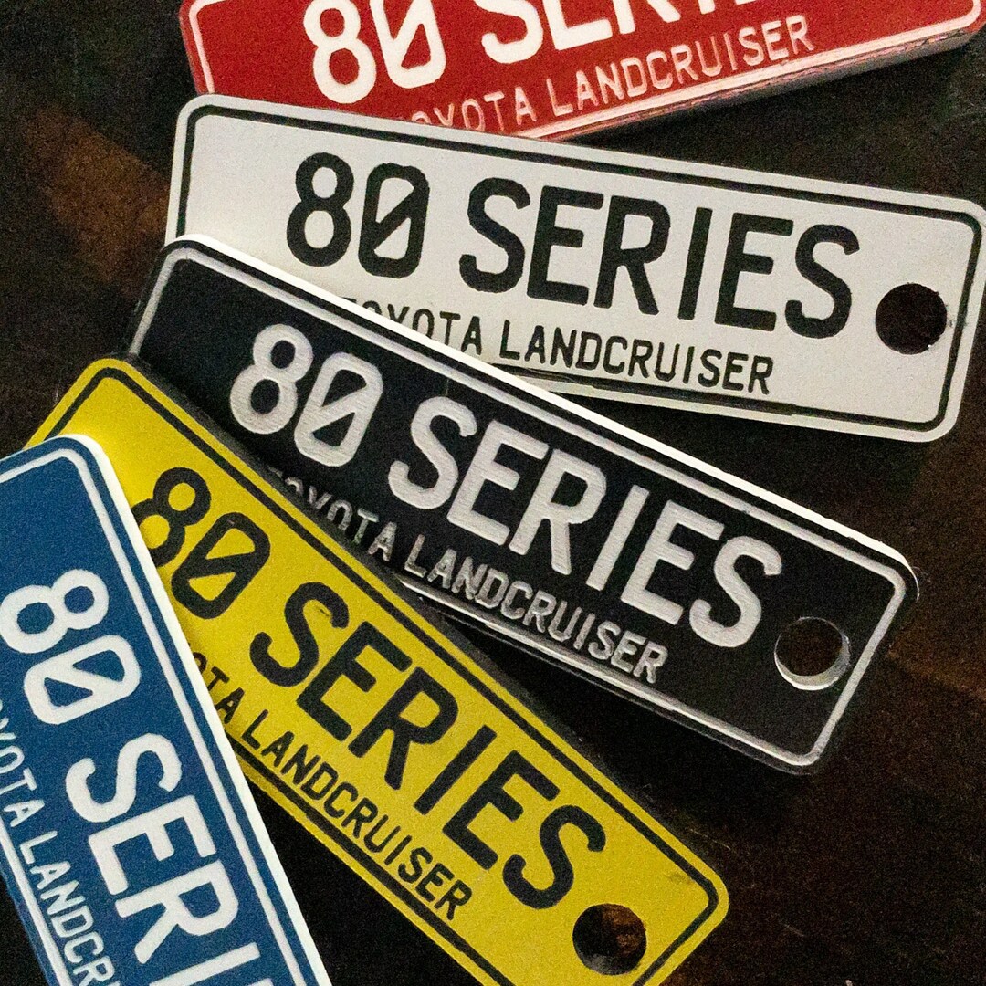 Custom Rego Plate Keyring | Mini License Plate Keyring | 80 Series ...