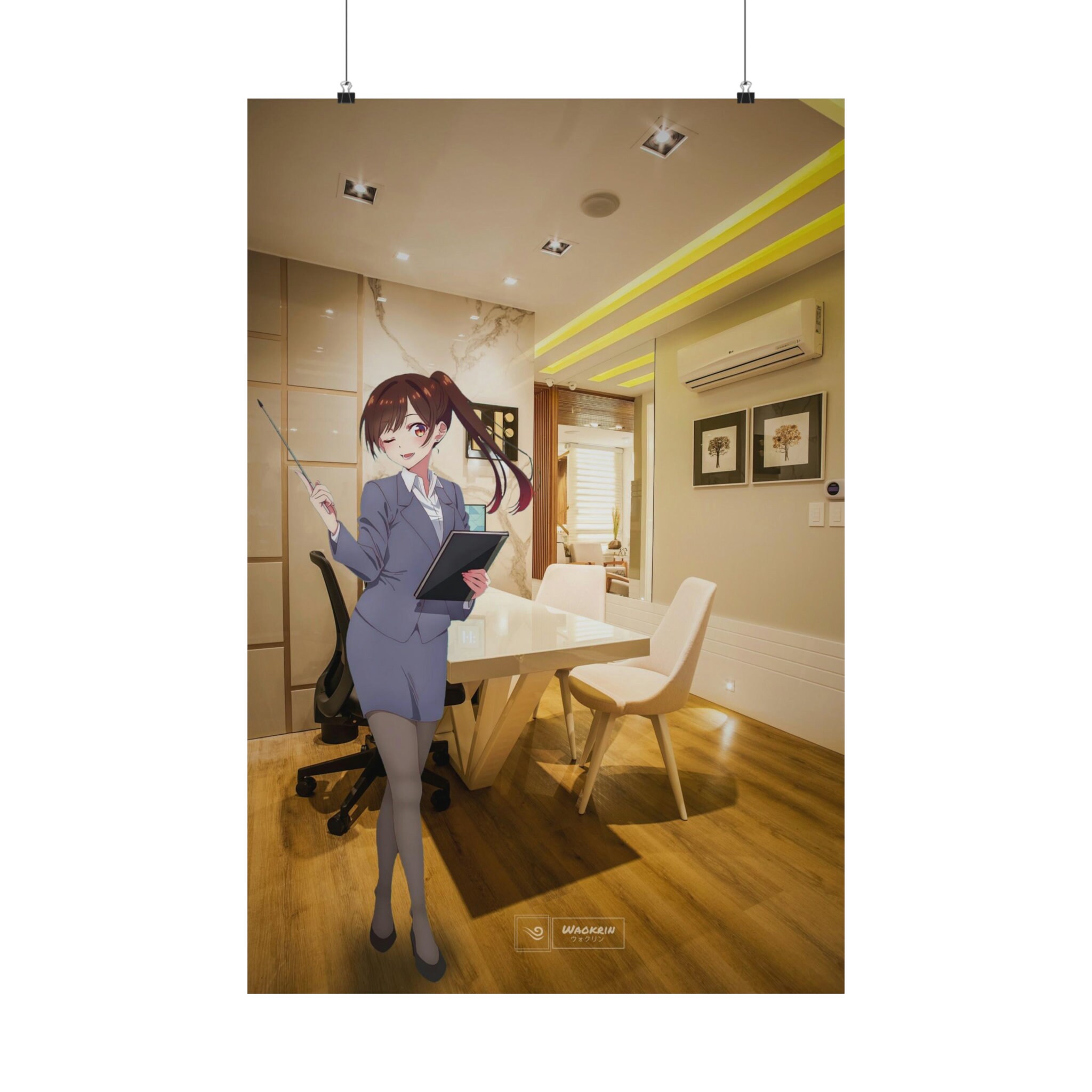 Sexy Anime Waifu Teacher In An Office Anime Cute Waifu Sexy Anime Girl