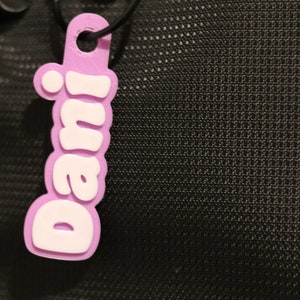 Custom Name Personalized 3D Name Tags for Bags, Backpacks, Sports Teams ...