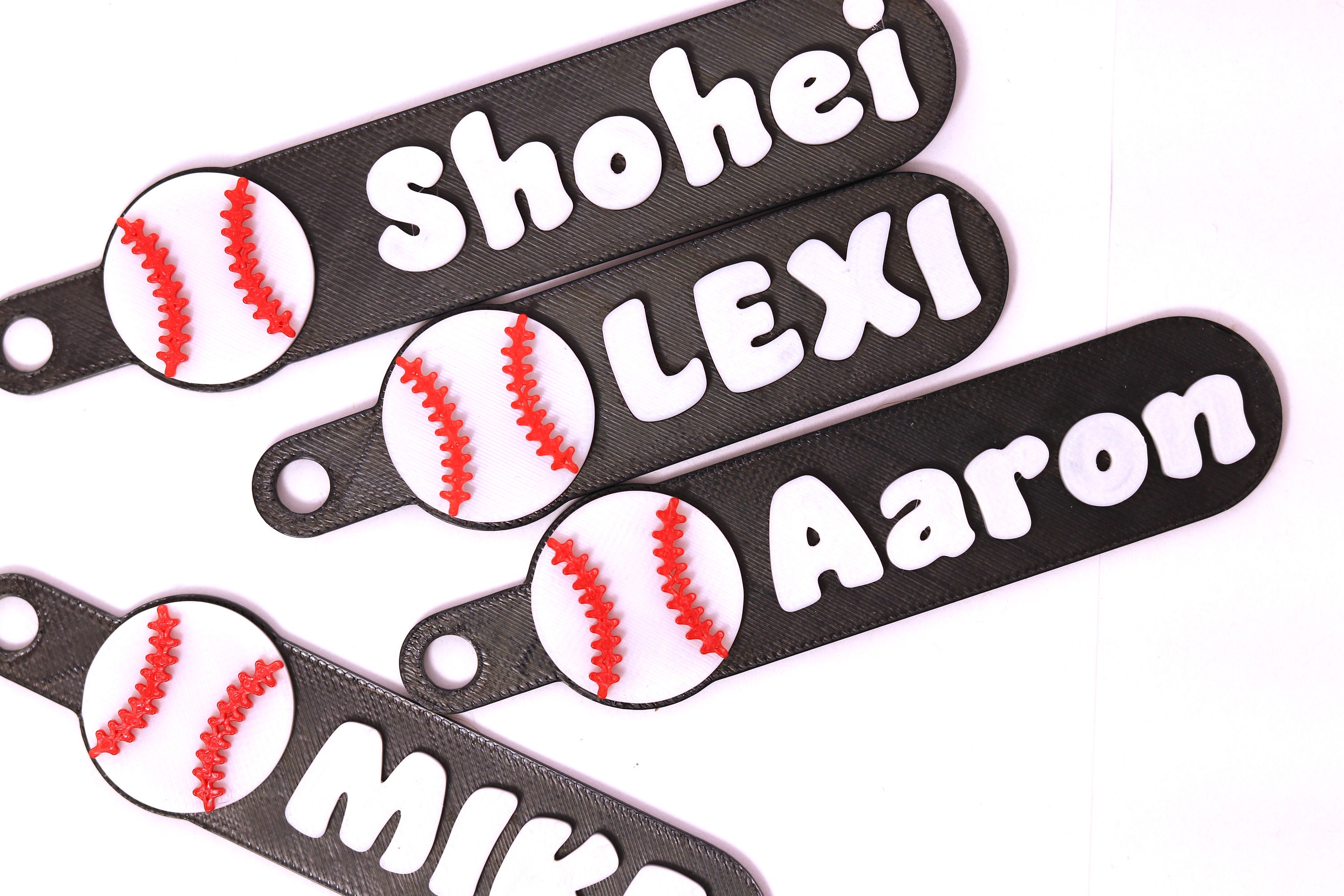 Bulk Discount - Baseball Personalized Keychain, Keyring, Bag Tag, Name ...