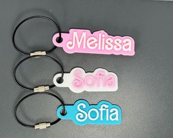 Custom Name Personalized 3D Name Tags for Bags, Backpacks, Sports Teams ...