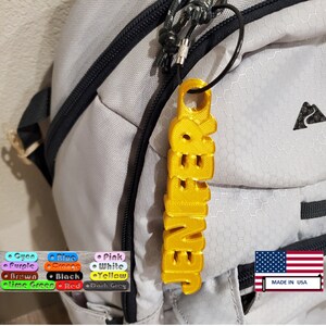 Custom Designs Personalized 3D Name Tags for Bags, Backpacks, Sports ...