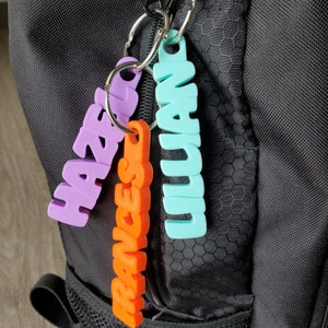 Custom Designs Personalized 3D Name Tags for Bags, Backpacks, Sports ...