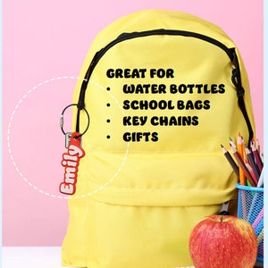 Custom Name Personalized 3D Name Tags, for Bags, Backpacks, Sports ...