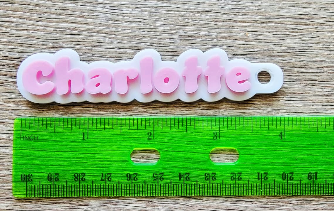 Custom Name Personalized 3D Name Tags for Bags, Backpacks, Sports Teams ...