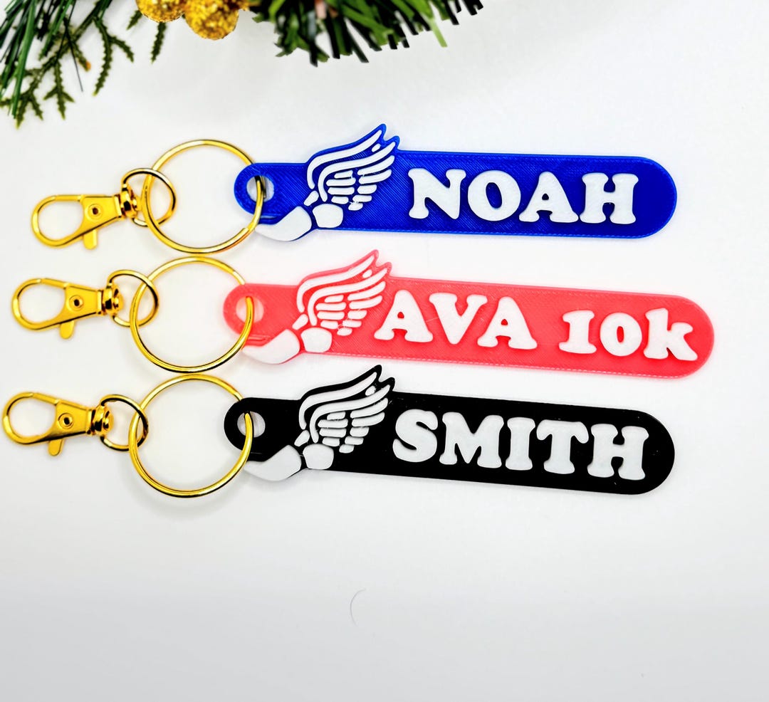 Bulk Discount- Track & Field Personalized Keychain / Keyring / Bag Tag ...