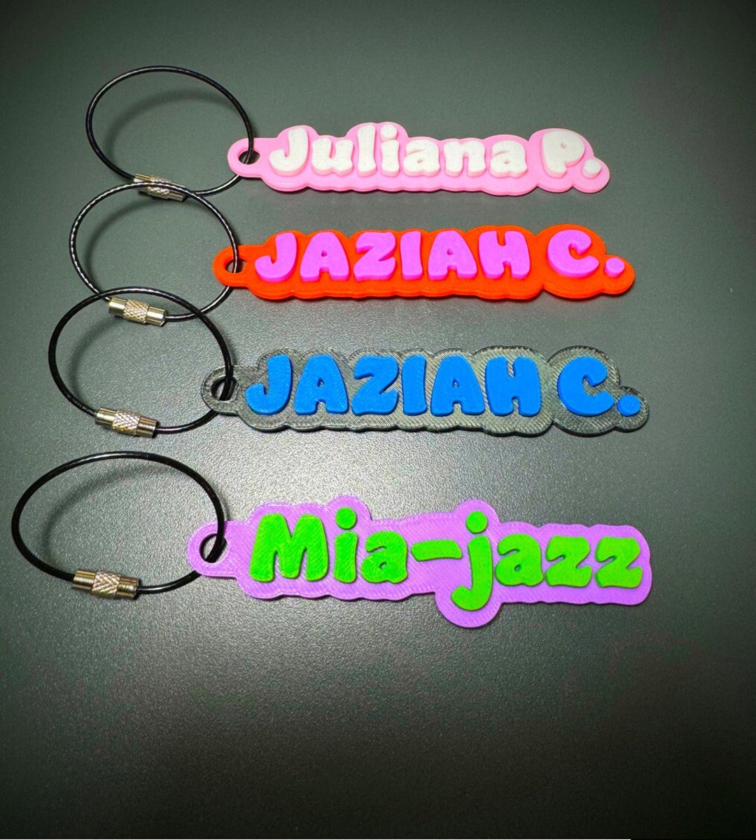 Bulk Discount - Personalized 3D Name Tags for Bags, Backpacks, Sports ...