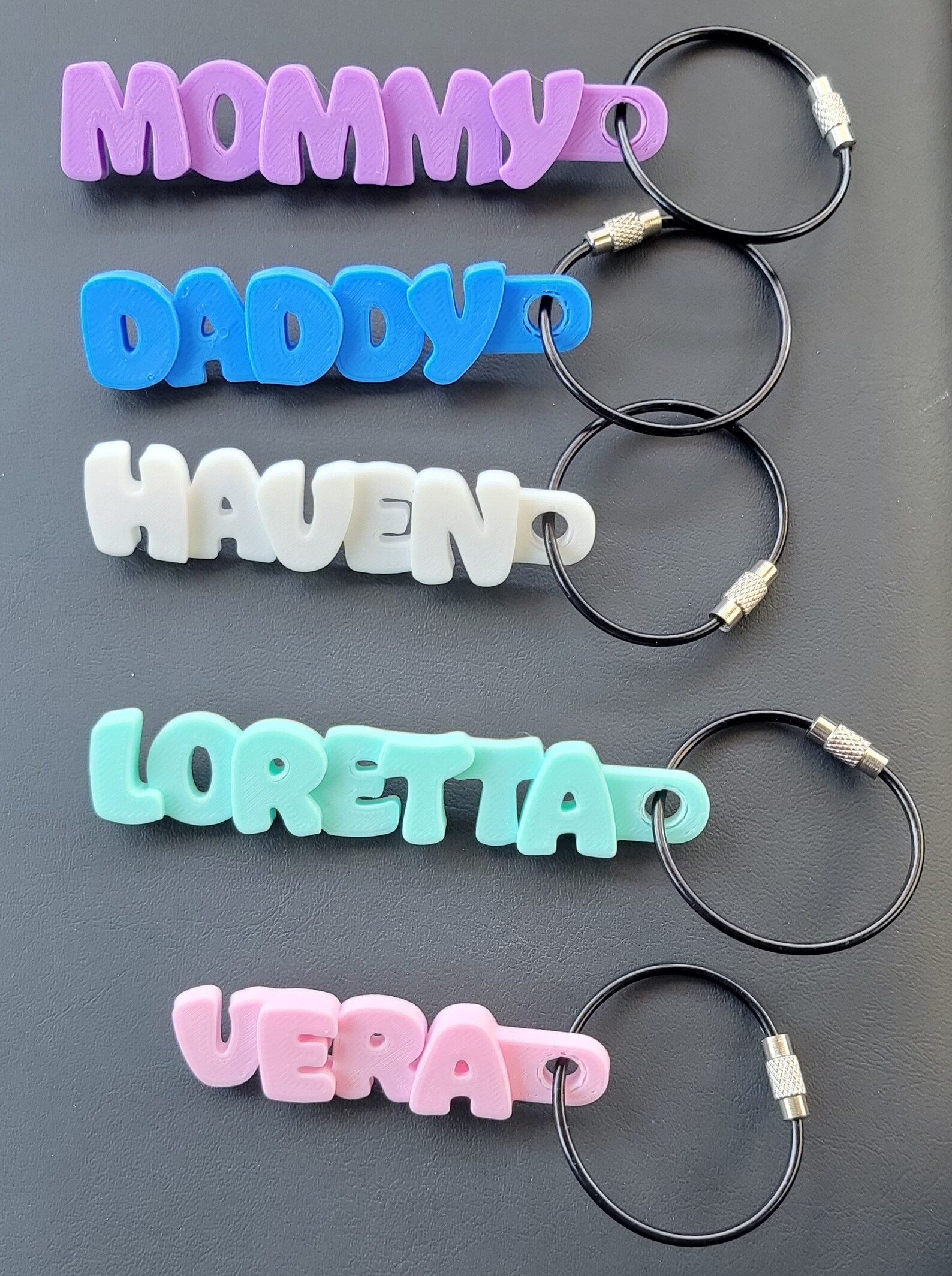Custom Designs Personalized 3D Name Tags for Bags, Backpacks, Sports ...