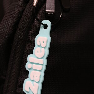 Custom Name Personalized 3D Name Tags for Bags, Backpacks, Sports Teams ...