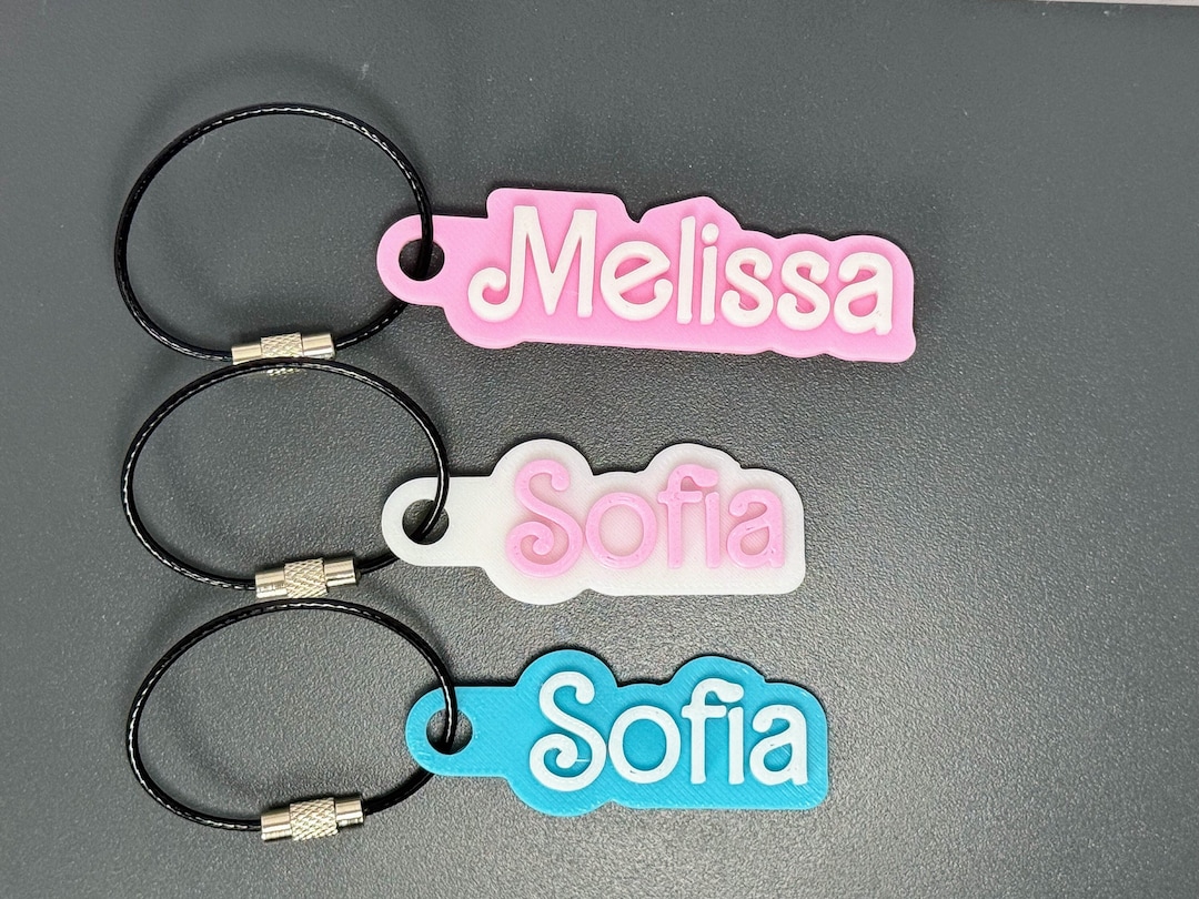 Custom Name Personalized 3D Name Tags for Bags, Backpacks, Sports Teams ...
