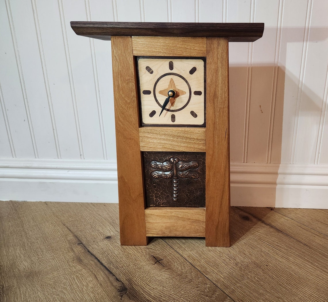 Craftsman Tile Clock - Etsy