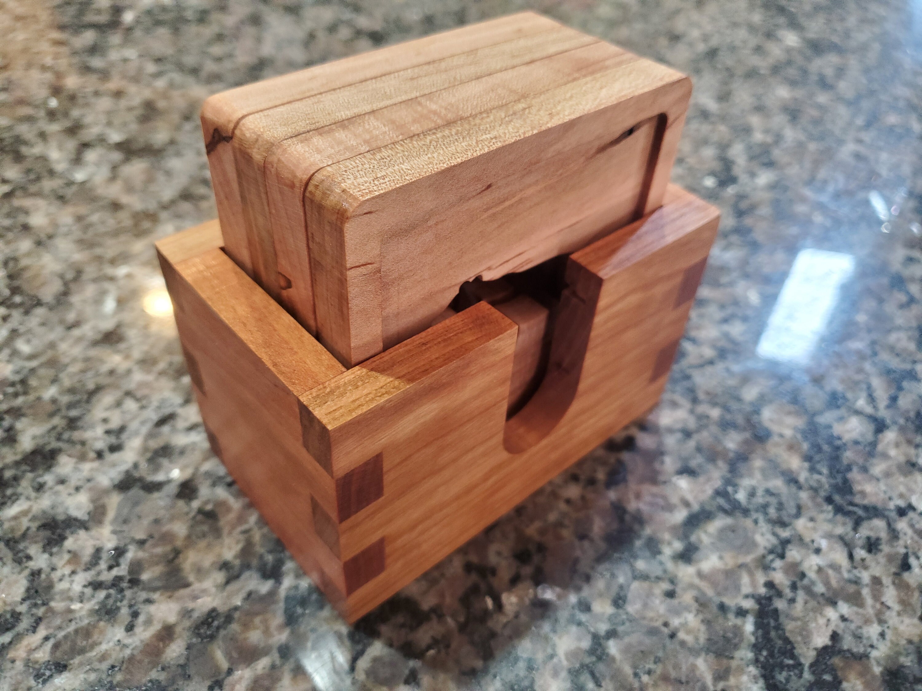 Handmade Wood Black Bear Coaster Set - Etsy