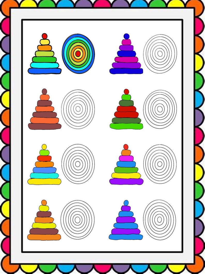 Concentration Exercises for Kids Downloadable Worksheet - Etsy