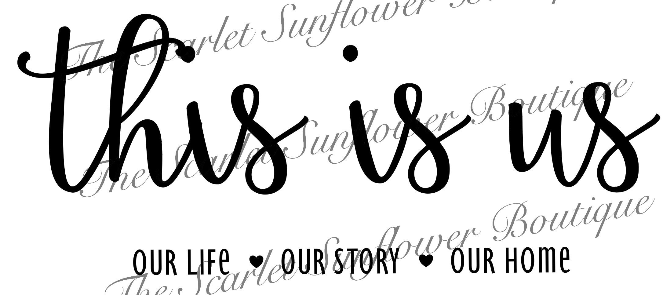 This is Us SVG Cutting File, Silhouette File, Sign Stencil, This is Us ...