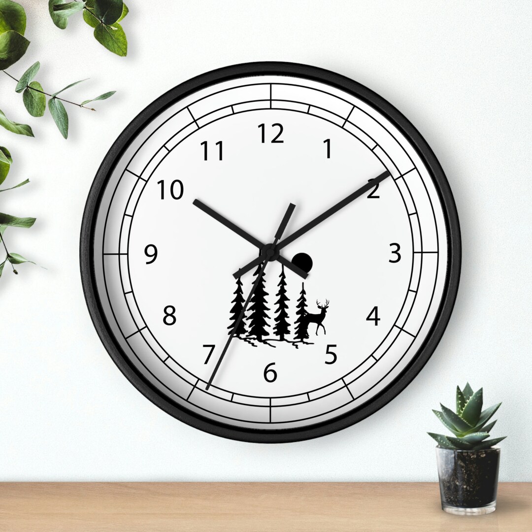 Cute Wall Clock Wilderness Theme Cabin Gift Outdoor Lover - Etsy