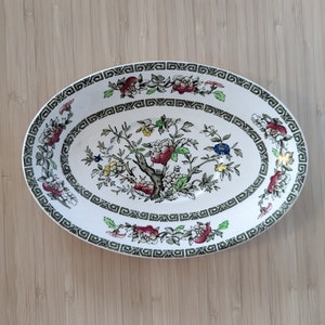Alfred Meakin, Indian Tree Gravy Boat & Plate. Staffordshire Dinner ...