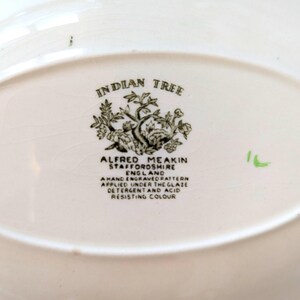 Alfred Meakin Indian Tree Gravy Boat With Plate - Staffordshire England ...