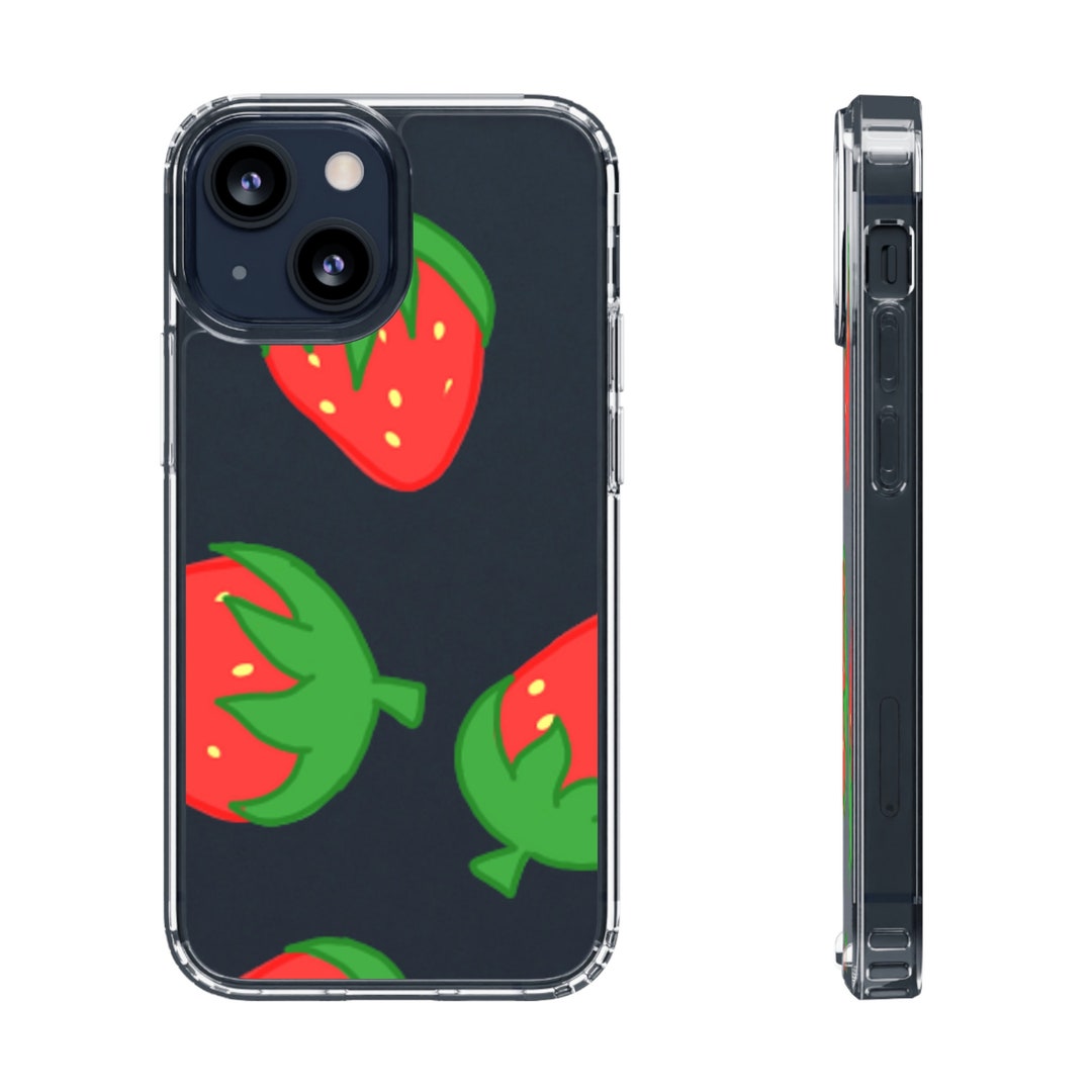 Clear Cases Strawberry Design - Etsy