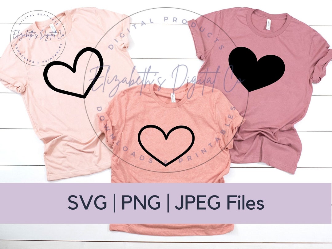 Three Heart SVG Bundle, Heart Svg Files, Valentine's Day SVG, Valentine ...