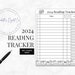 2024 Printable Reading Tracker, Printable Book Log, Reading Planner ...