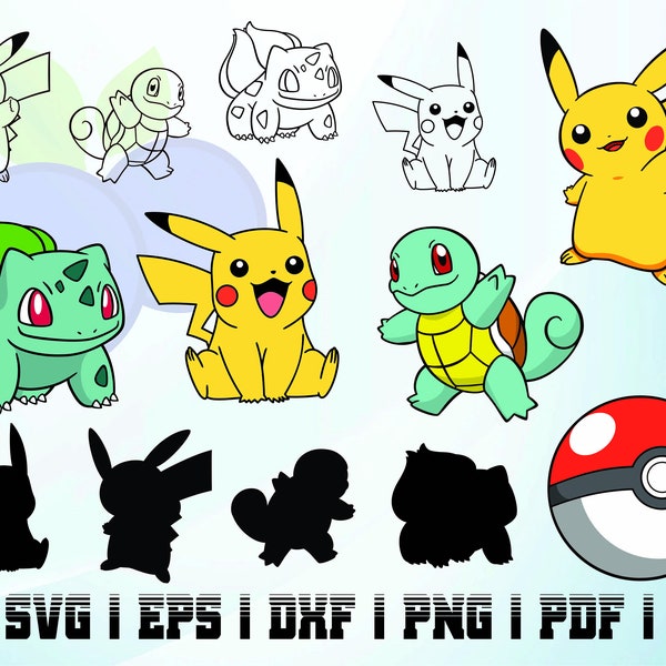 Pikachu Face Outline Svg - Etsy