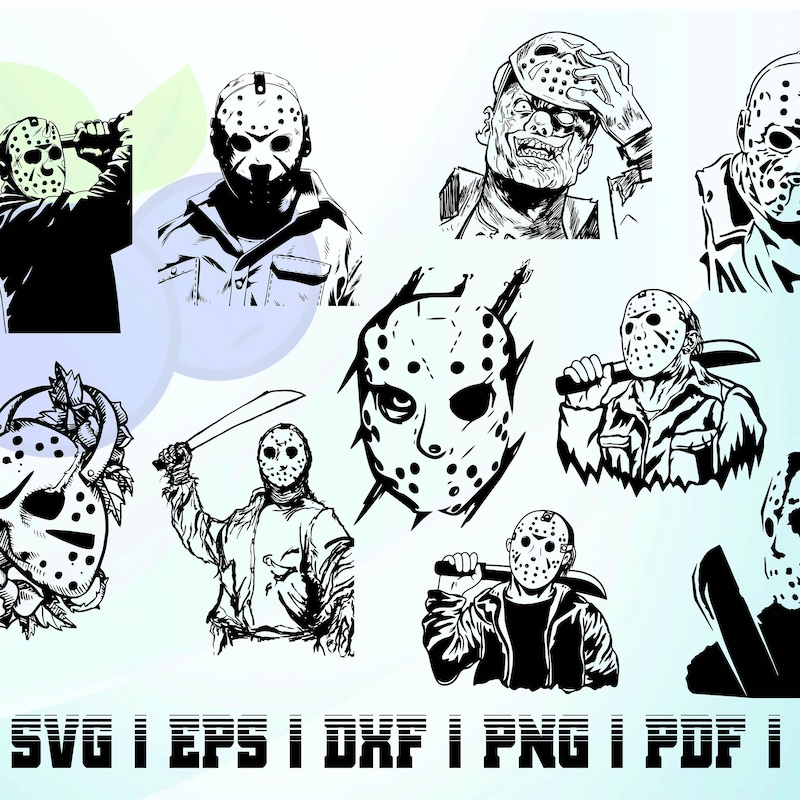 Jason Mask Stencil - Etsy