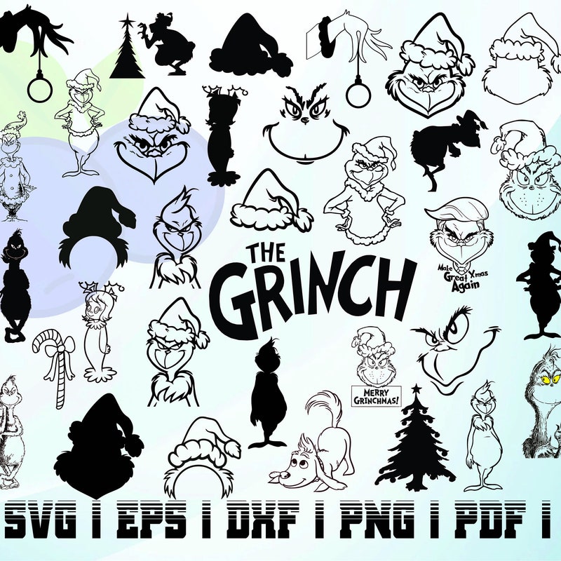 Grinch Outline File - Etsy