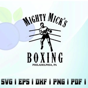 Mighty Mick's Boxing Svg Silhouette Png Bundle Instant Download - Etsy