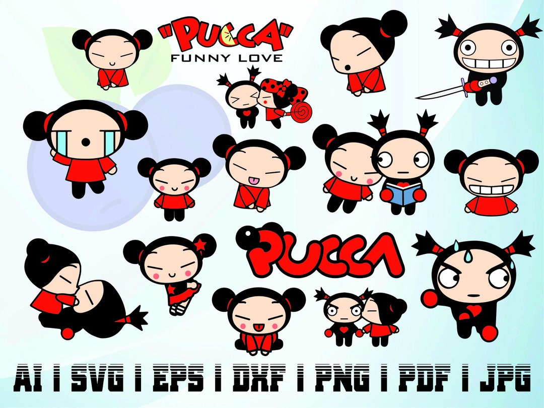 Pucca Garu Svg Clipart Cricut Ready Funny Love Vector Logo - Etsy Hong Kong