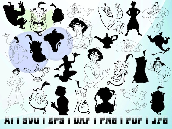 Sagoma Del Genio Di Aladino