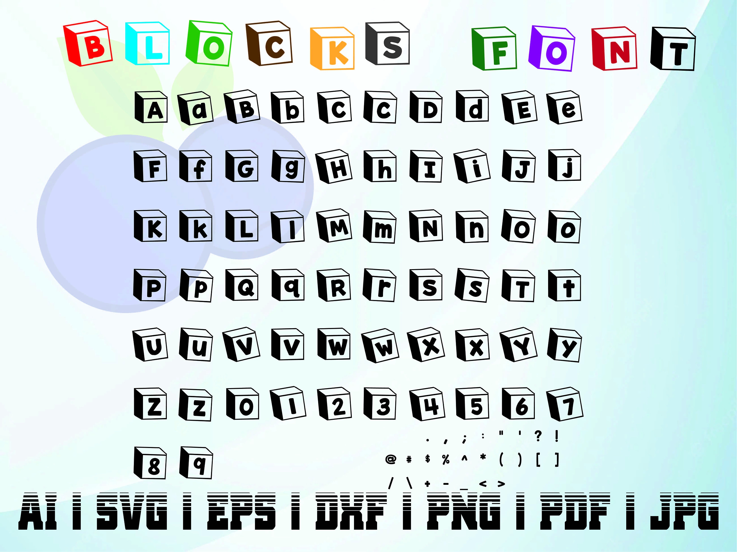 Toy Blocks Font Svg Instant Download - Etsy Australia