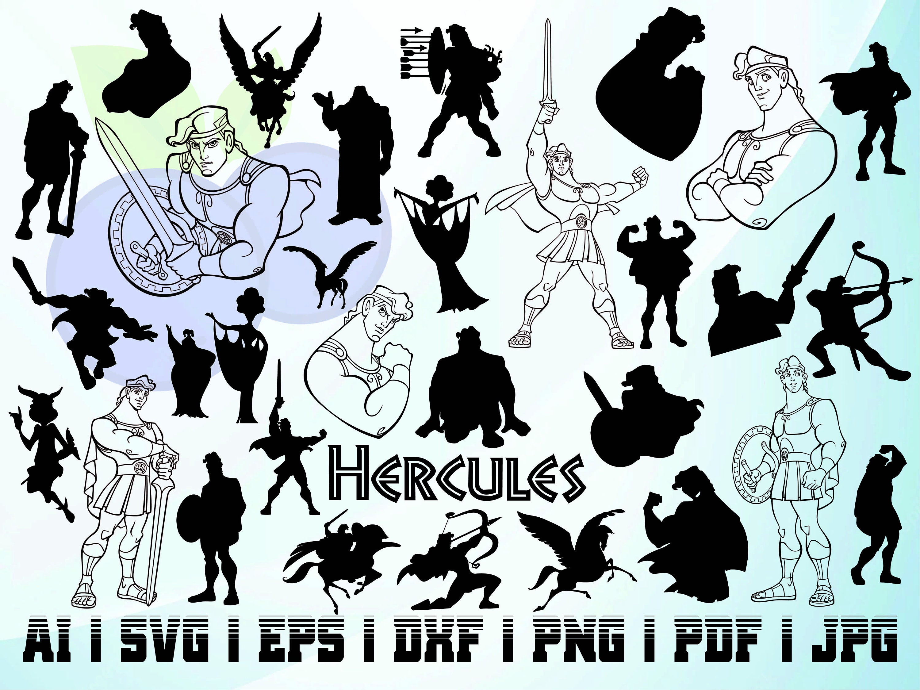 Disney Hercules Silhouette