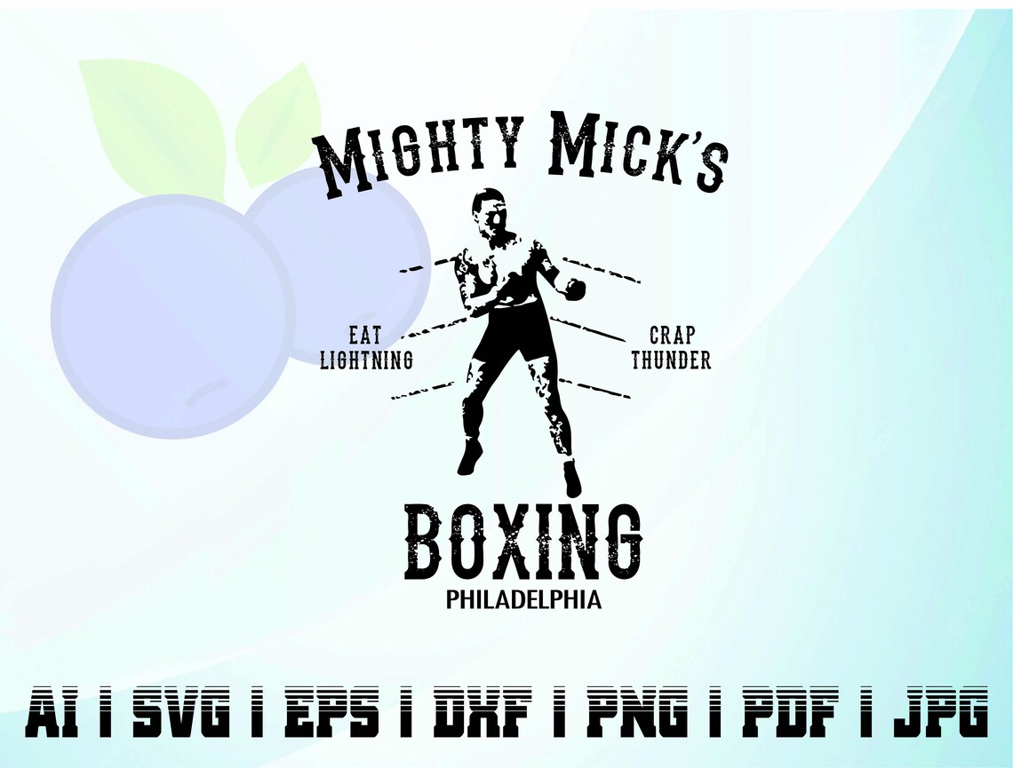 Mighty Mick's Boxing Svg Silhouette Png Bundle Instant Download - Etsy