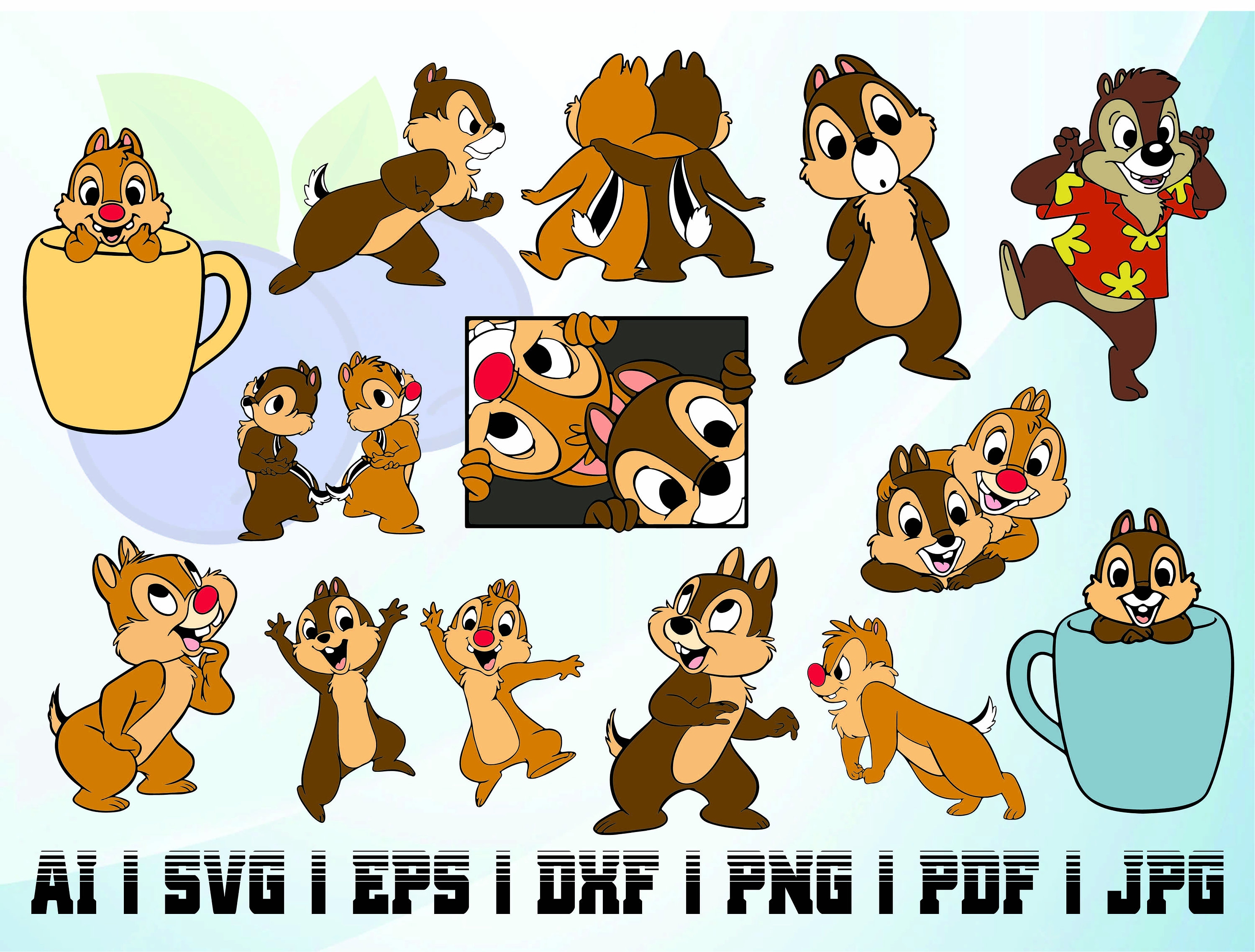 Chip N Dale Cricut Svg Bundle Kit Instant Download - Etsy