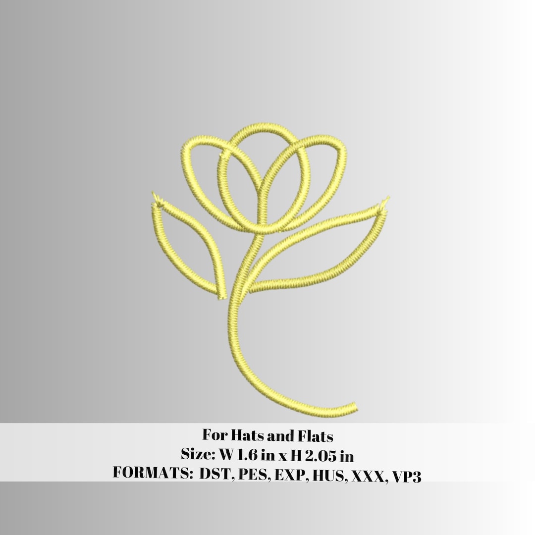 Daisy Minimalist Embroidery Design, Made for Hats and Flats. Daisy ...
